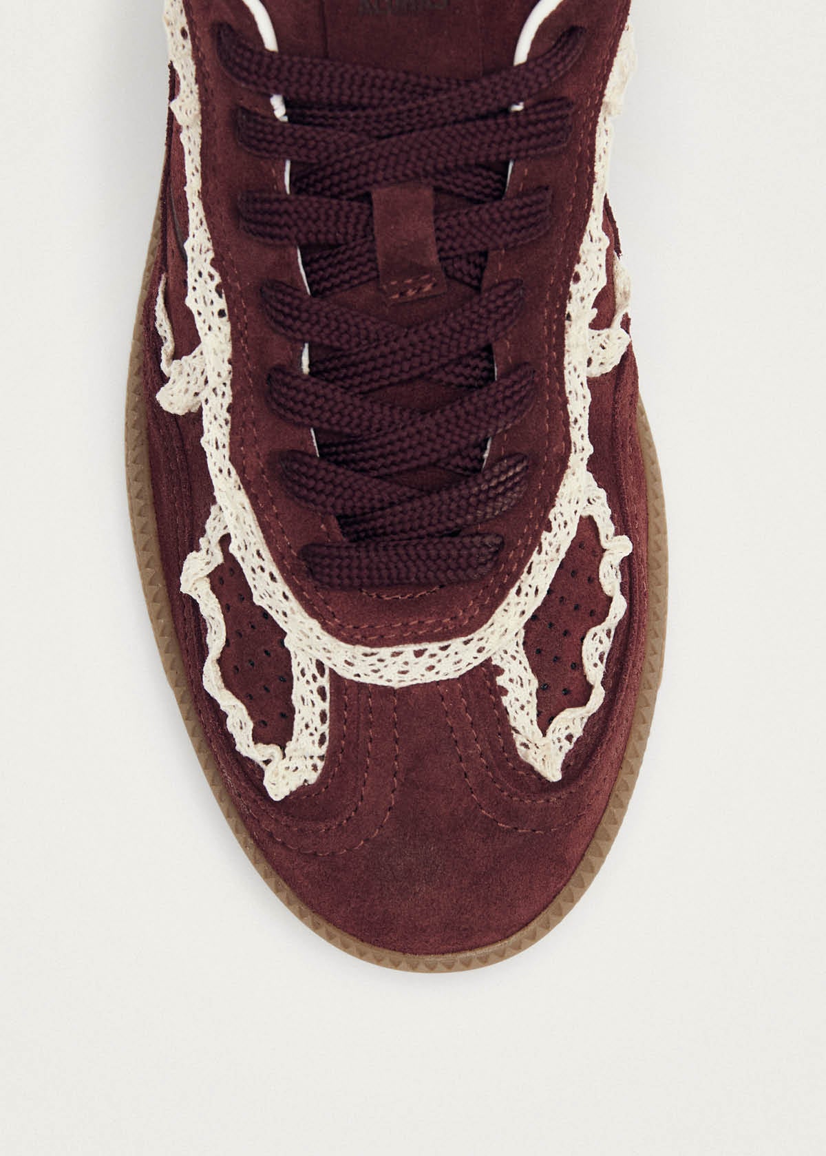 Tb.490 Crochet Burgundy Leather Sneakers | ALOHAS