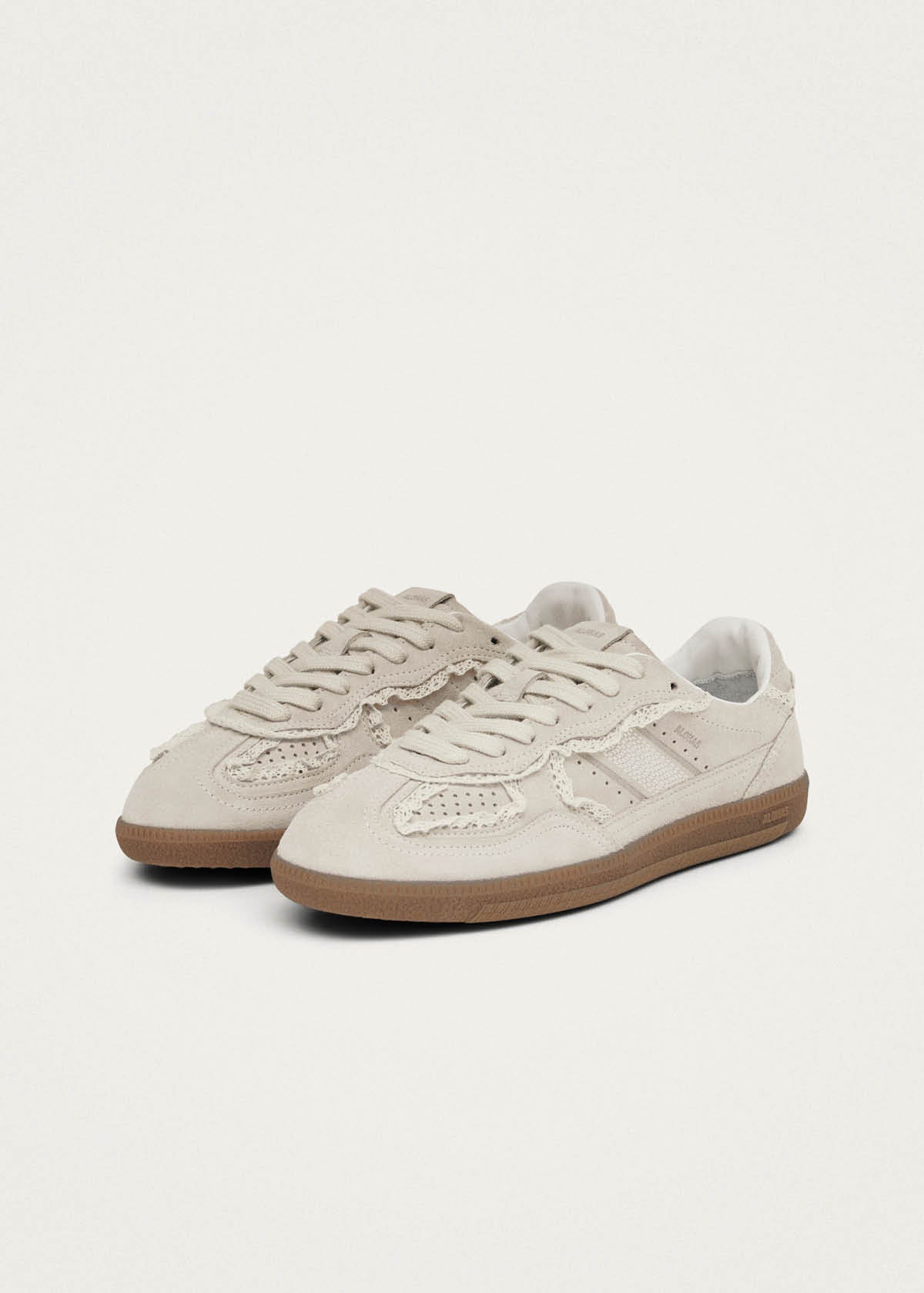 Tb.490 Crochet Cream Leather Sneakers | ALOHAS