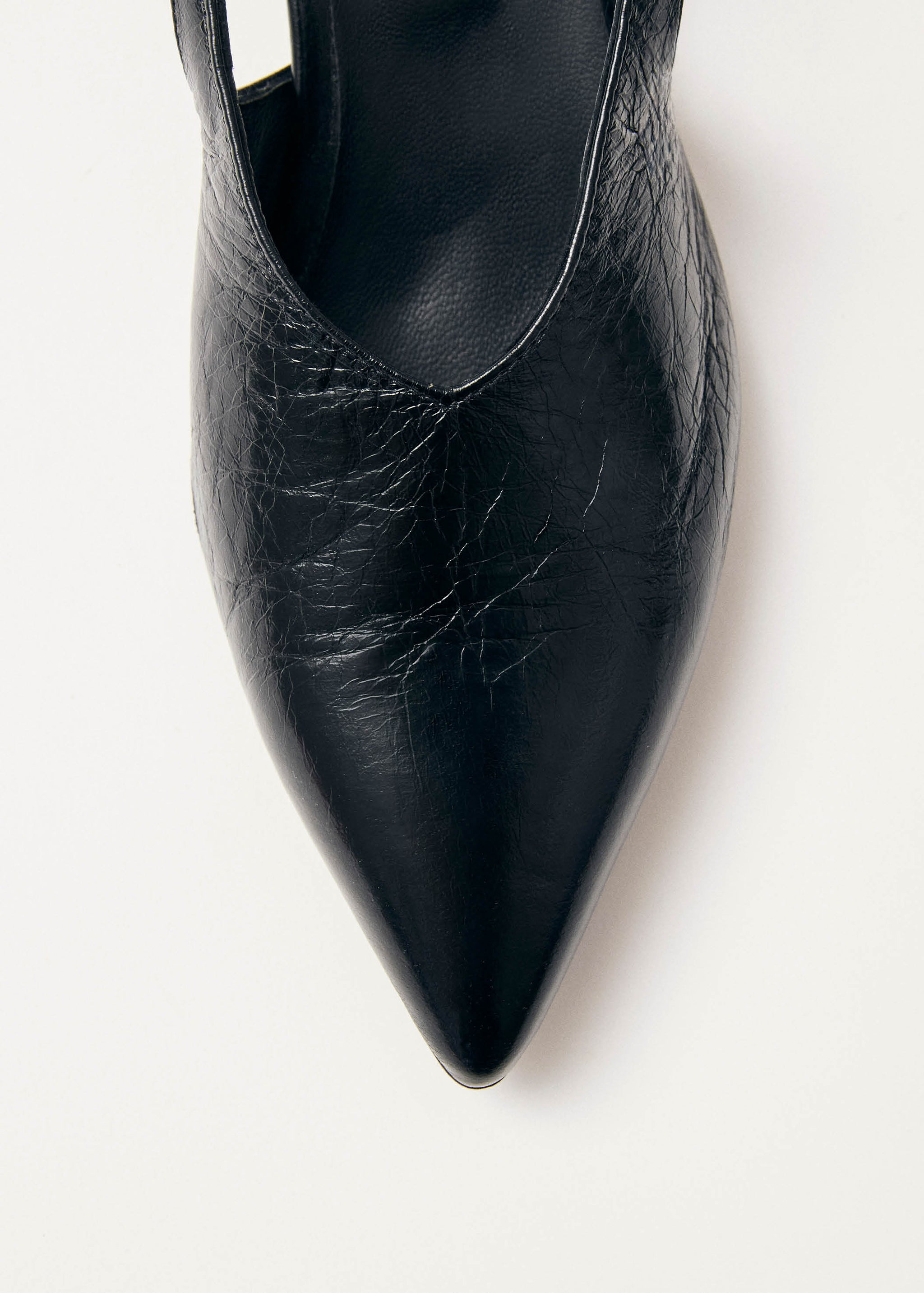 Eros Black Leather Pumps | ALOHAS