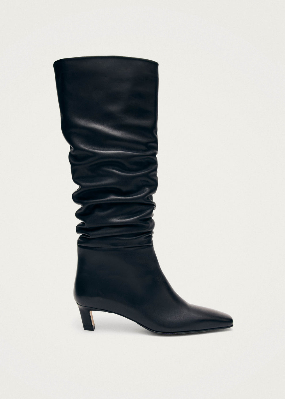 Kalila Black Leather Boots | ALOHAS