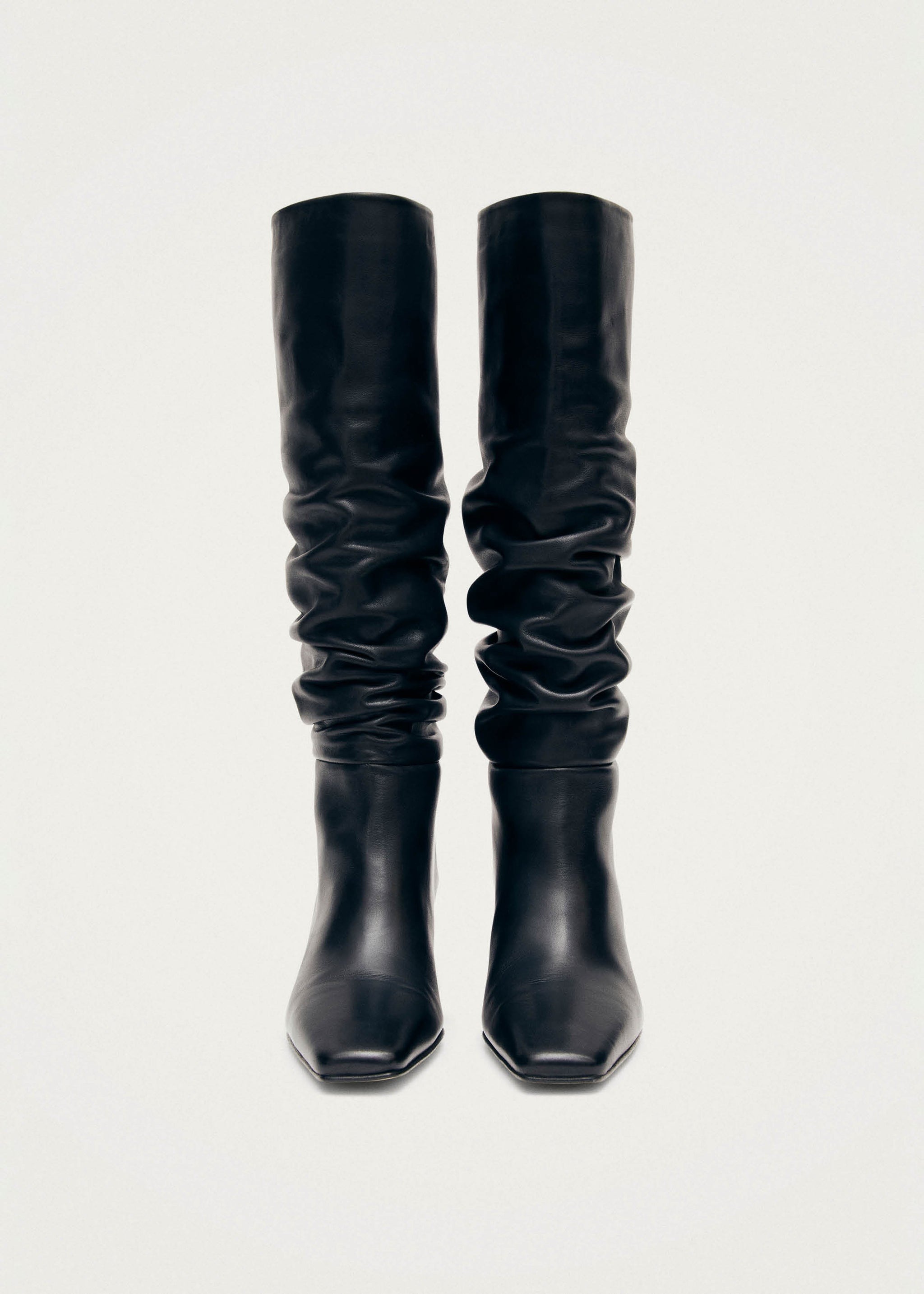 Kalila Black Leather Boots | ALOHAS