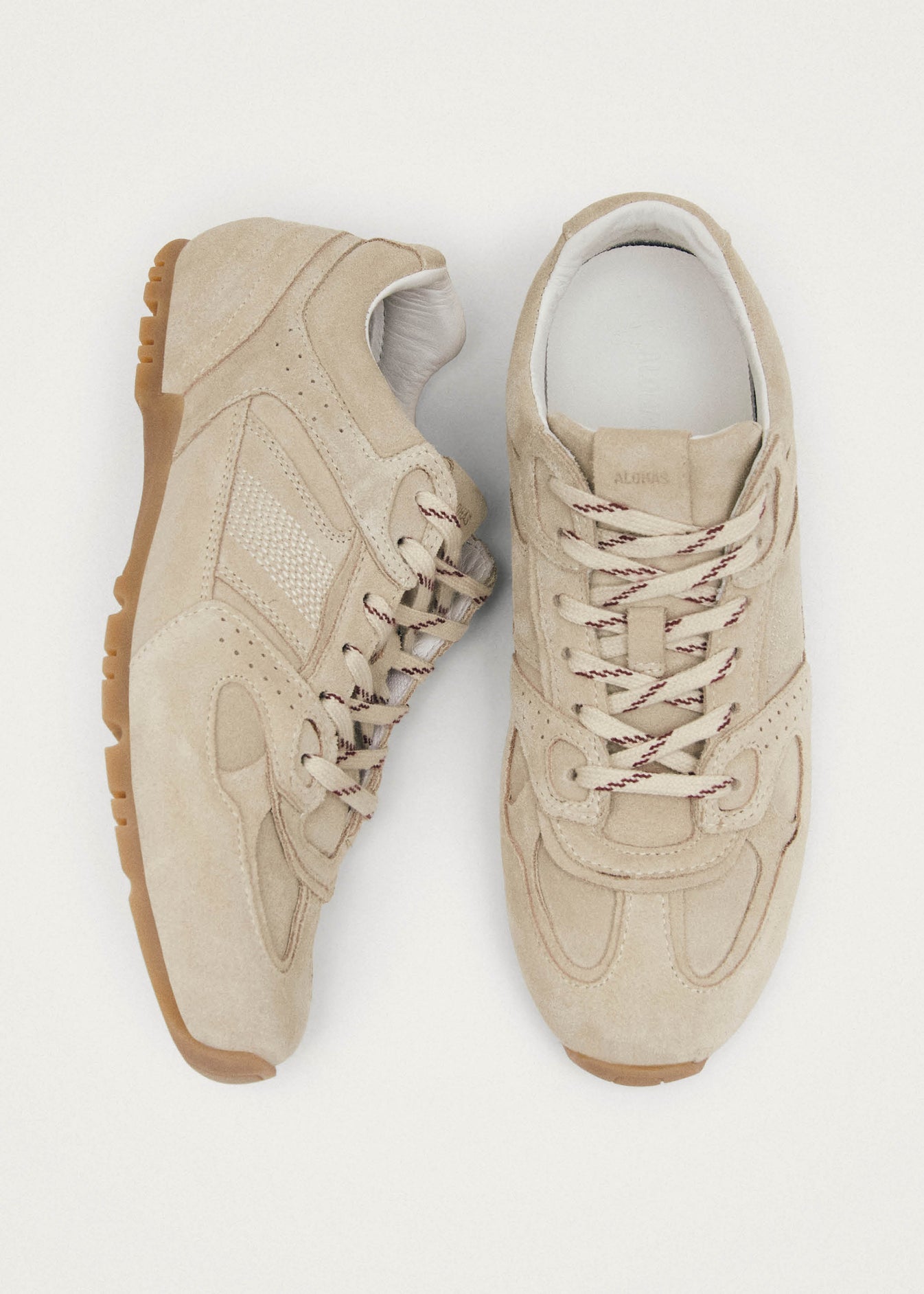 Tb.56 Suede Cream Leather Sneakers | ALOHAS