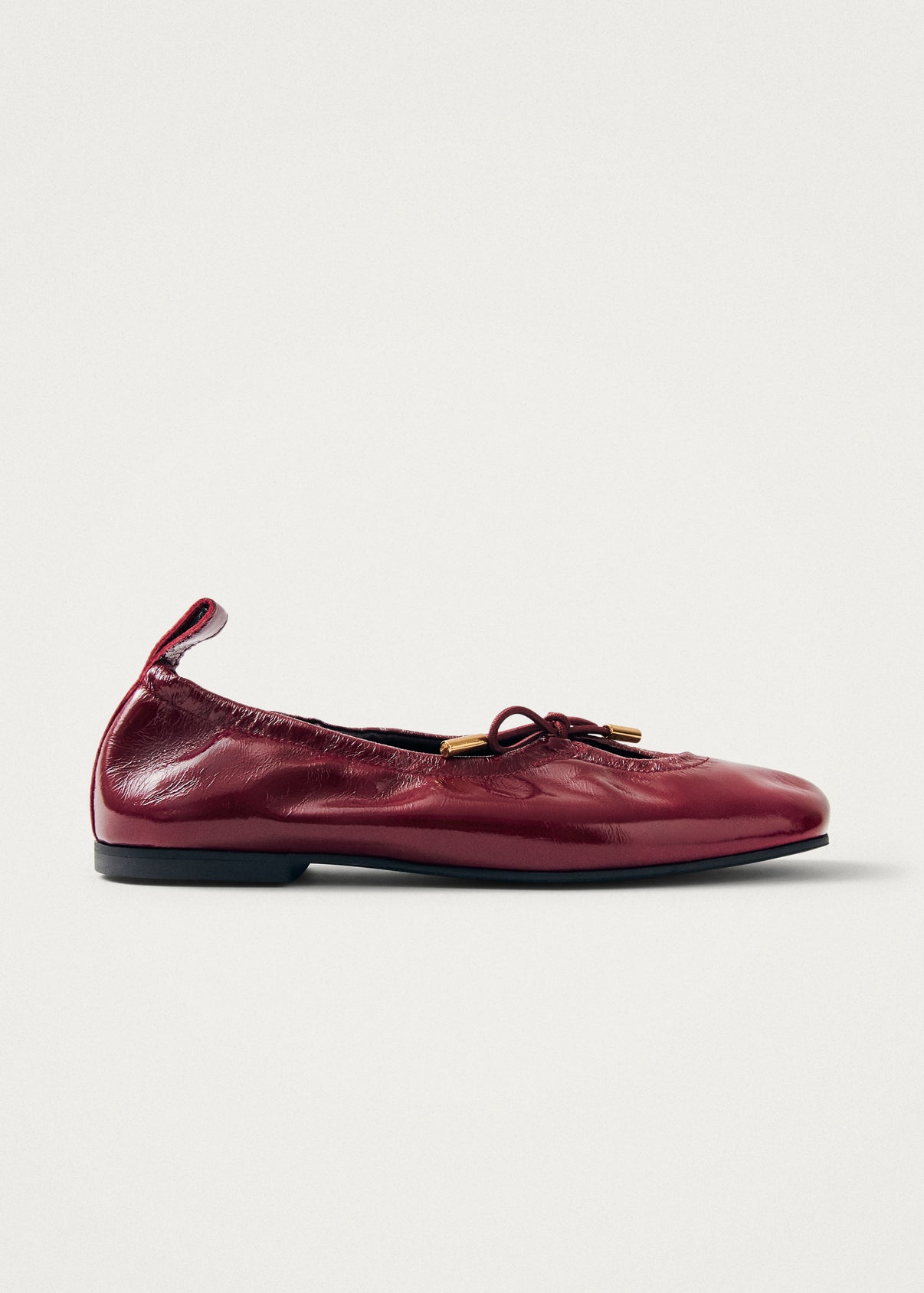 Rosalind Burgundy Patent Leather Ballet Flats | ALOHAS