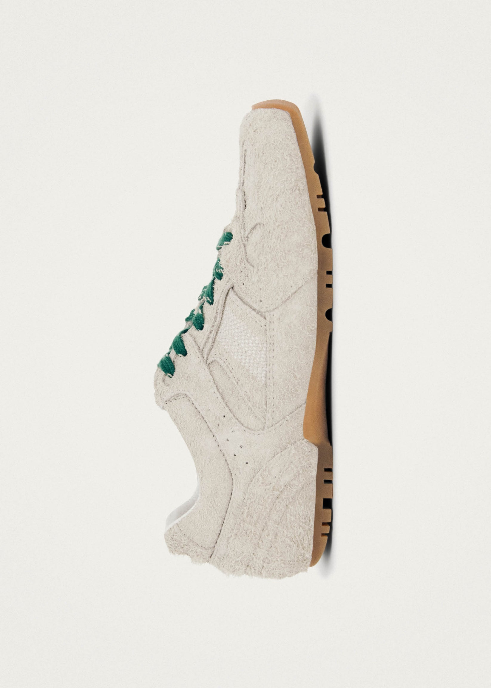 Tb.56 Suede Fuzzy Light Grey Leather Sneakers | ALOHAS