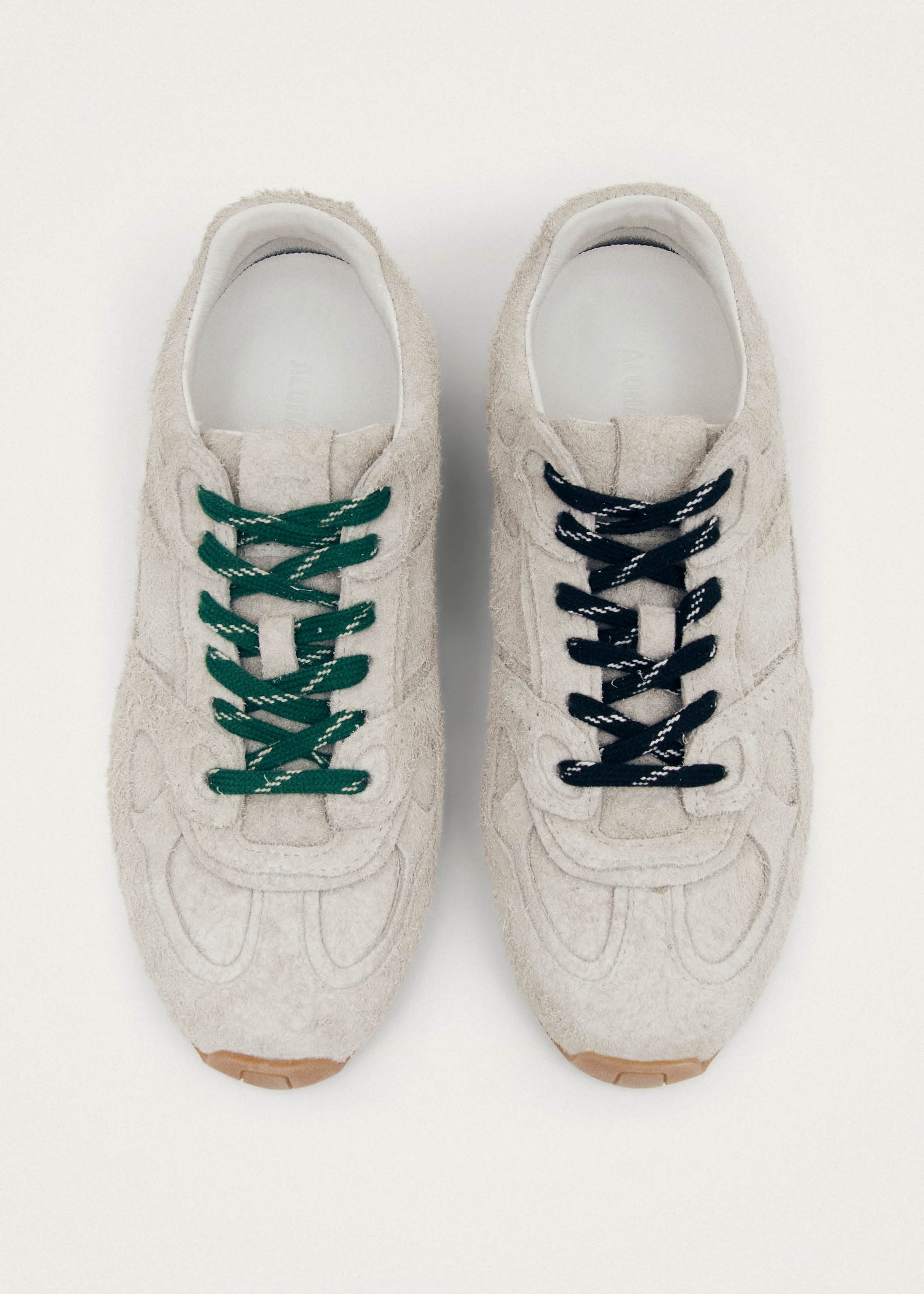 Tb.56 Suede Fuzzy Light Grey Leather Sneakers | ALOHAS