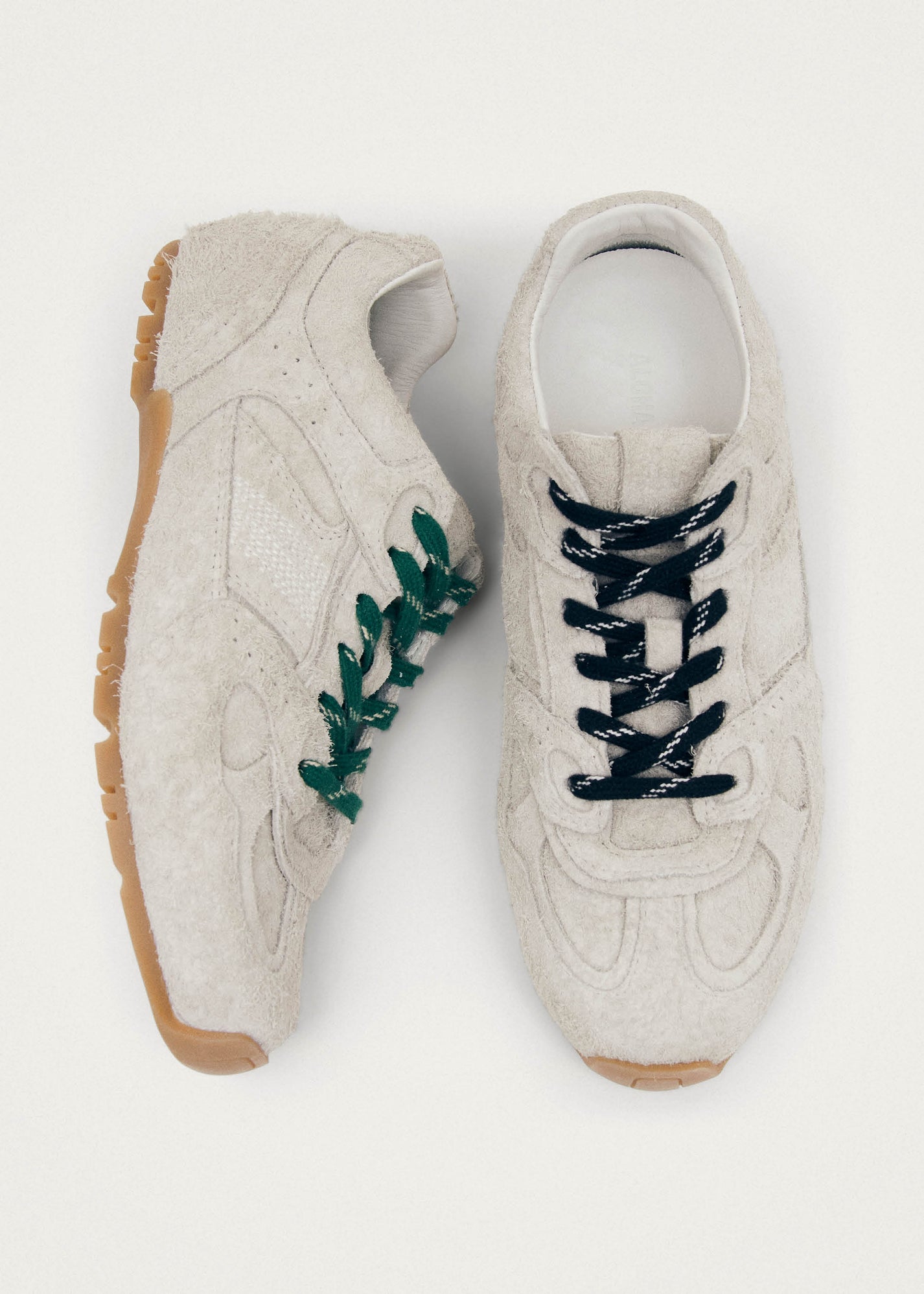 Tb.56 Suede Fuzzy Light Grey Leather Sneakers | ALOHAS