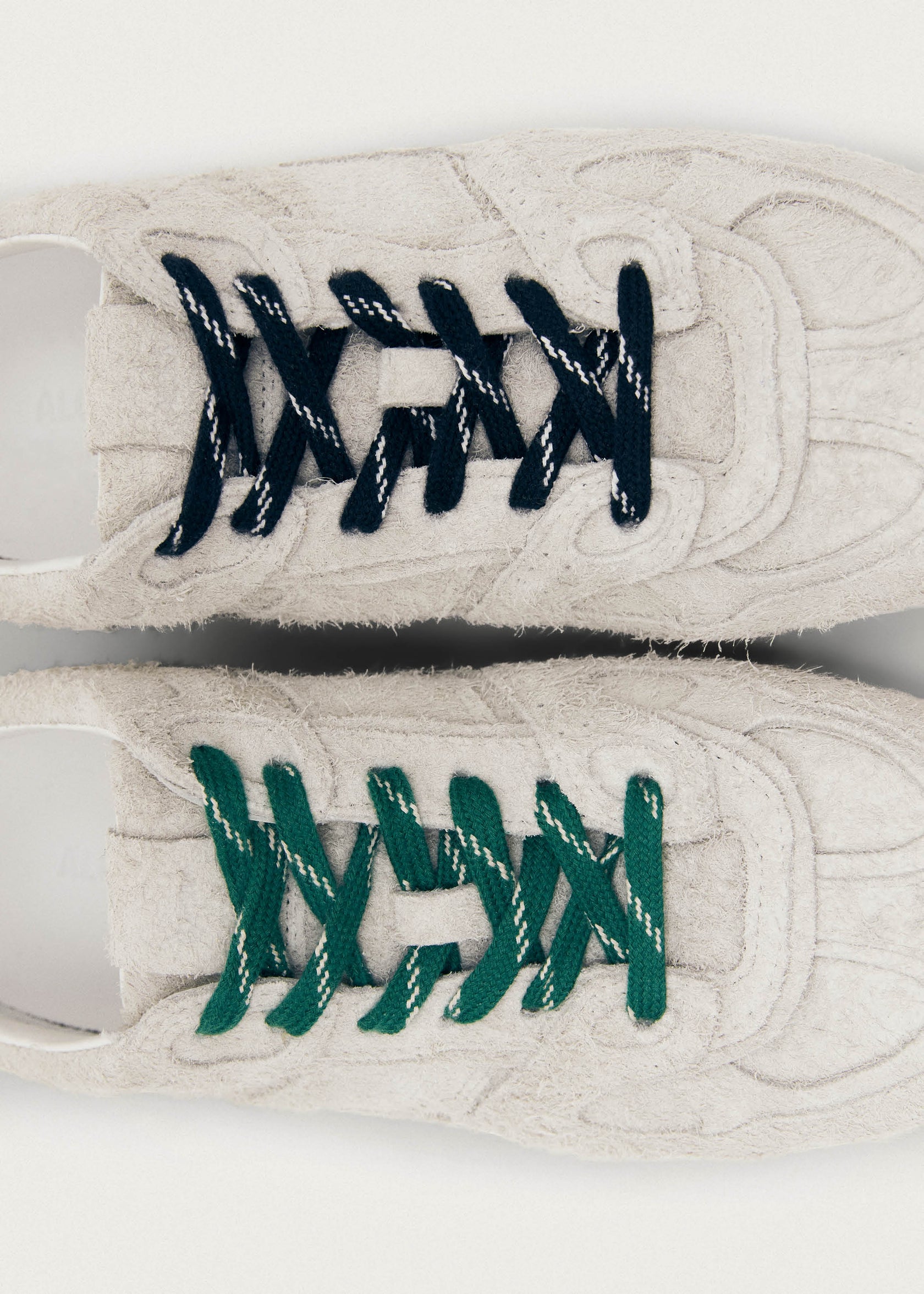 Tb.56 Suede Fuzzy Light Grey Leather Sneakers | ALOHAS