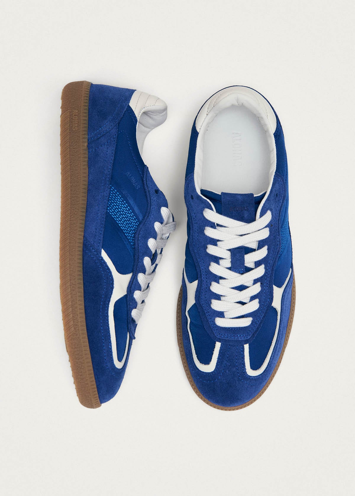 Tb.490 Rife Sheen Blue Leather Sneakers | ALOHAS