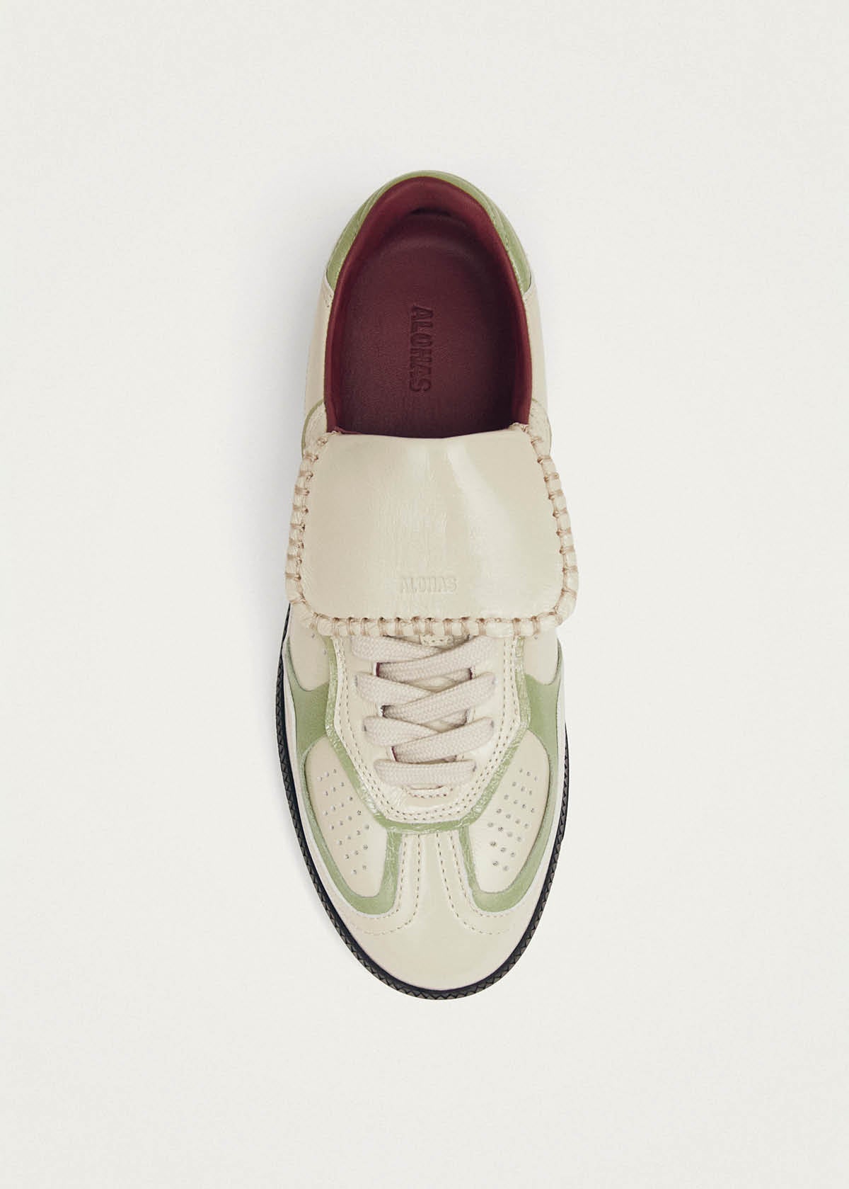 Tb.490 Club Cream Patent Leather Sneakers | ALOHAS