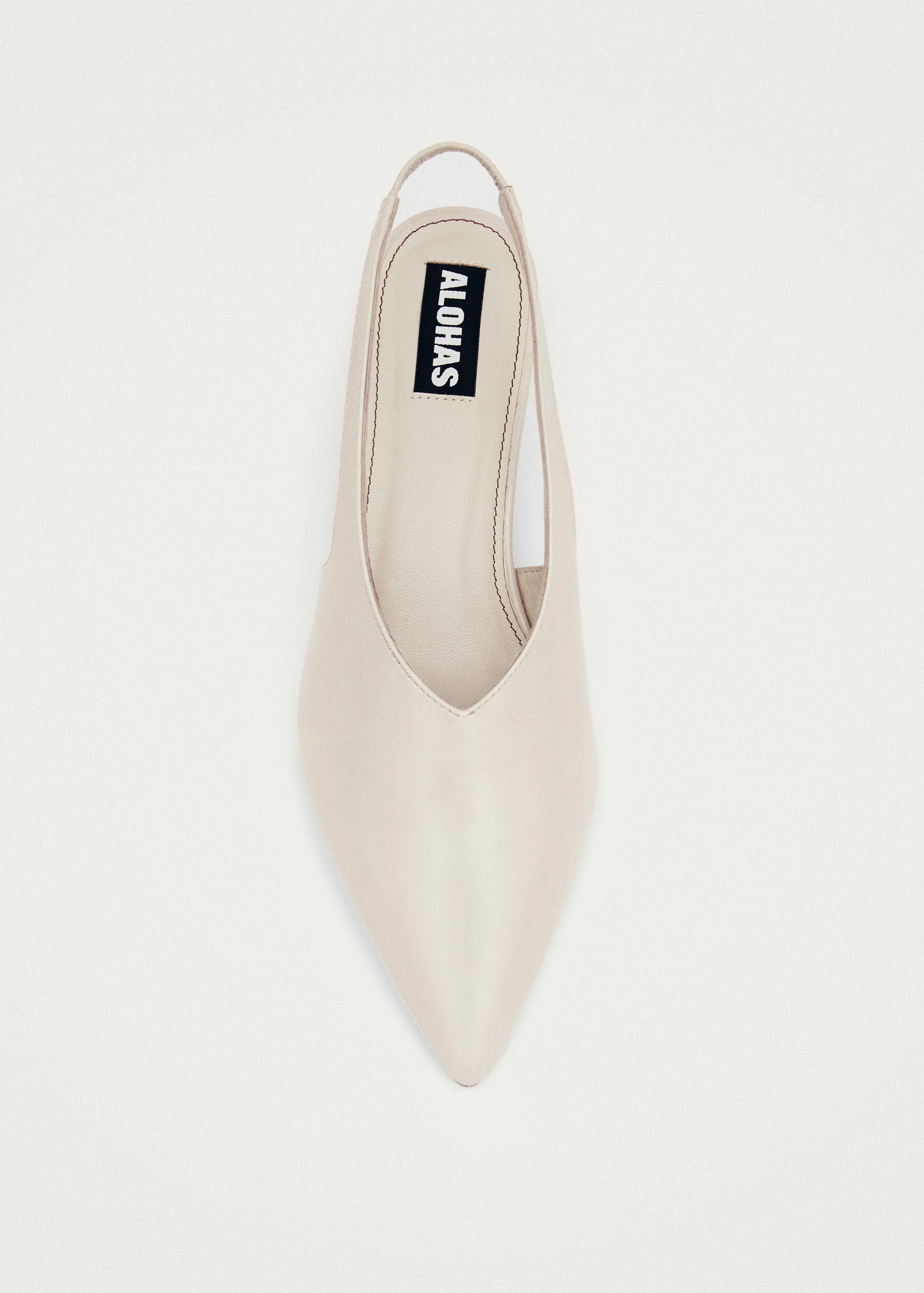Eros Cream Leather Pumps | ALOHAS