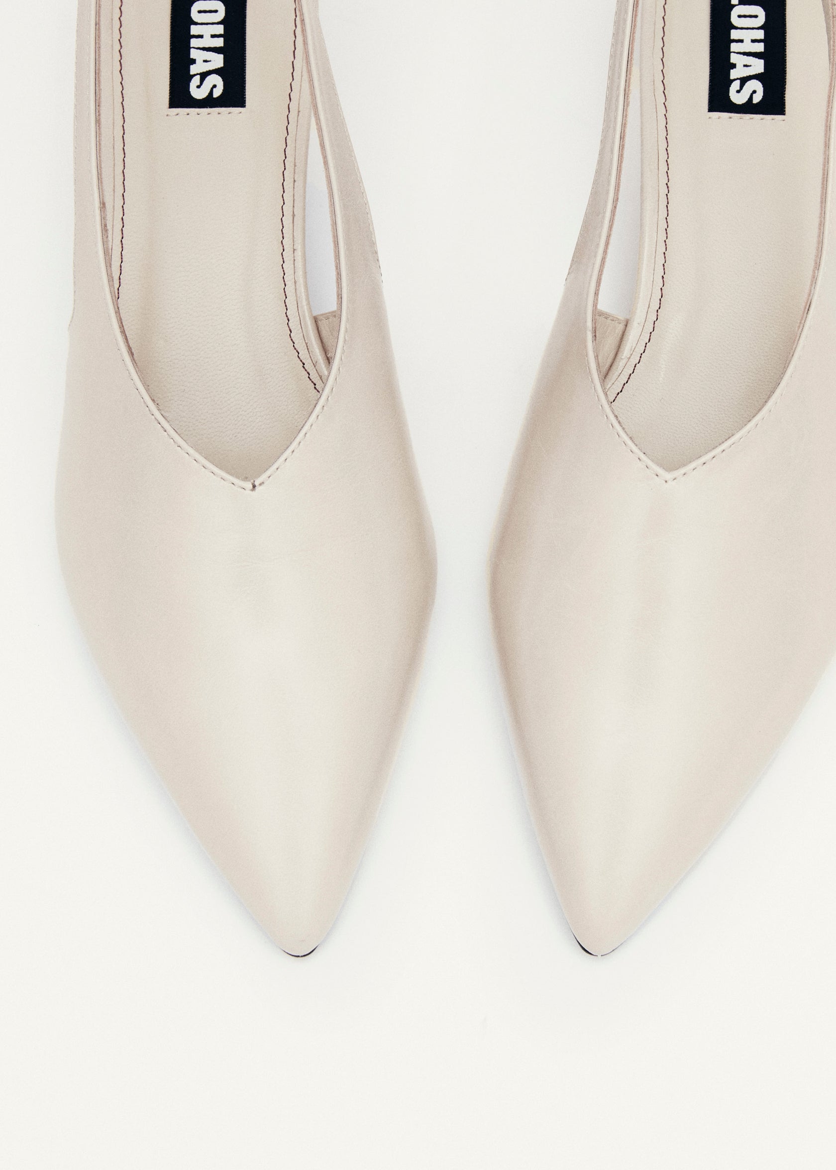 Eros Cream Leather Pumps | ALOHAS