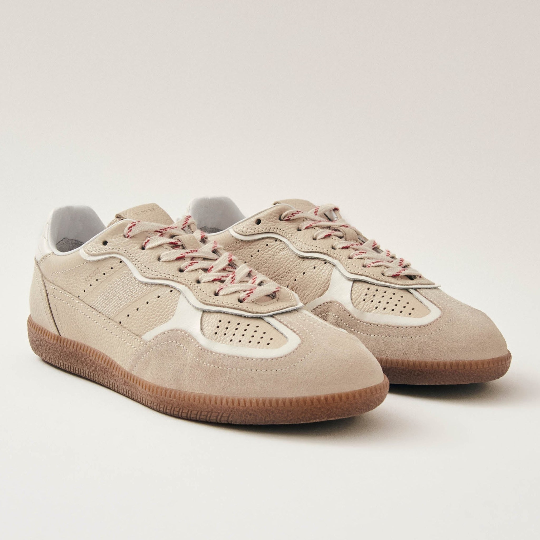 Tb.490 Rife Grain Cream Leather Sneakers | ALOHAS