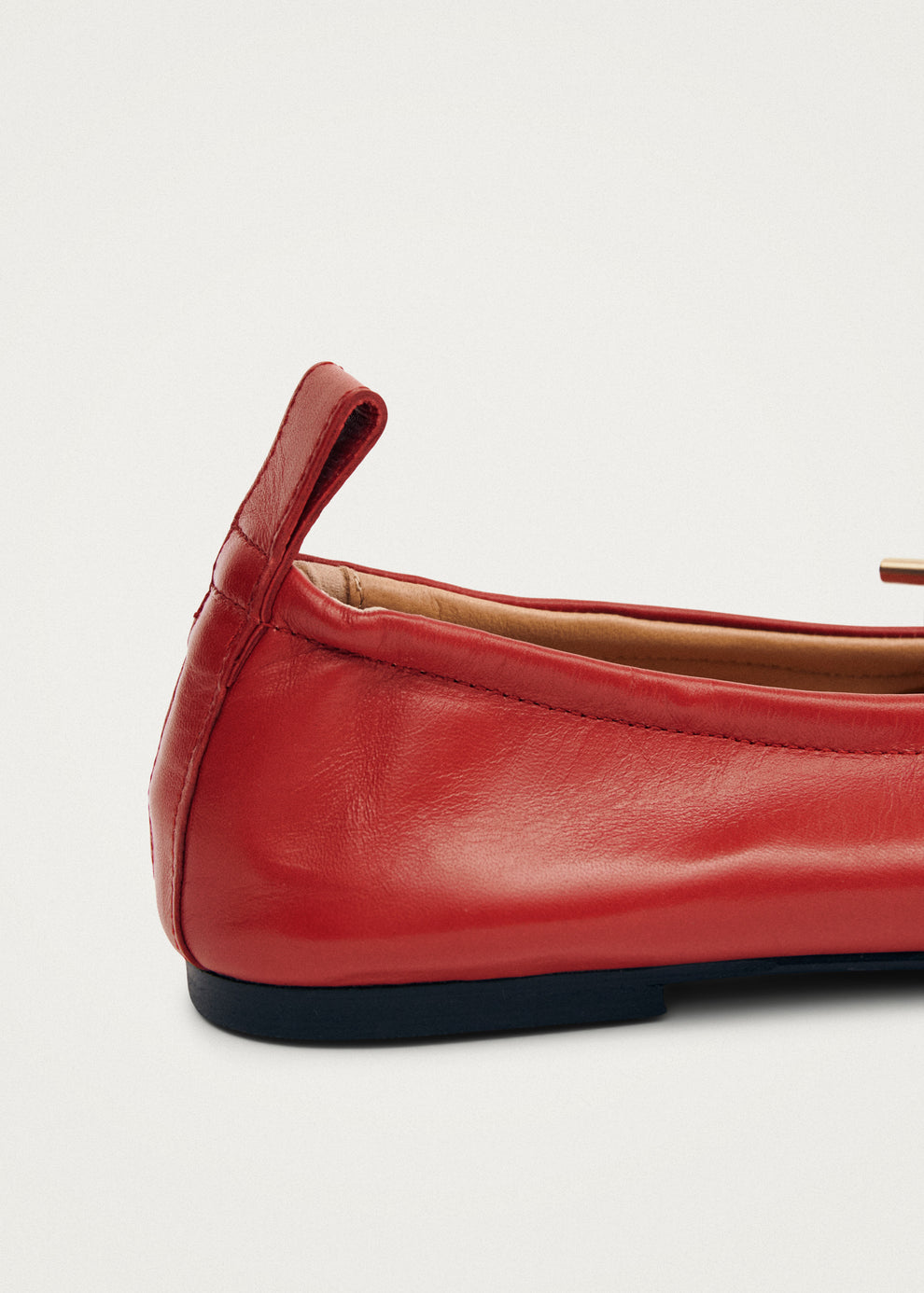 Rosalind Red Leather Ballet Flats | ALOHAS