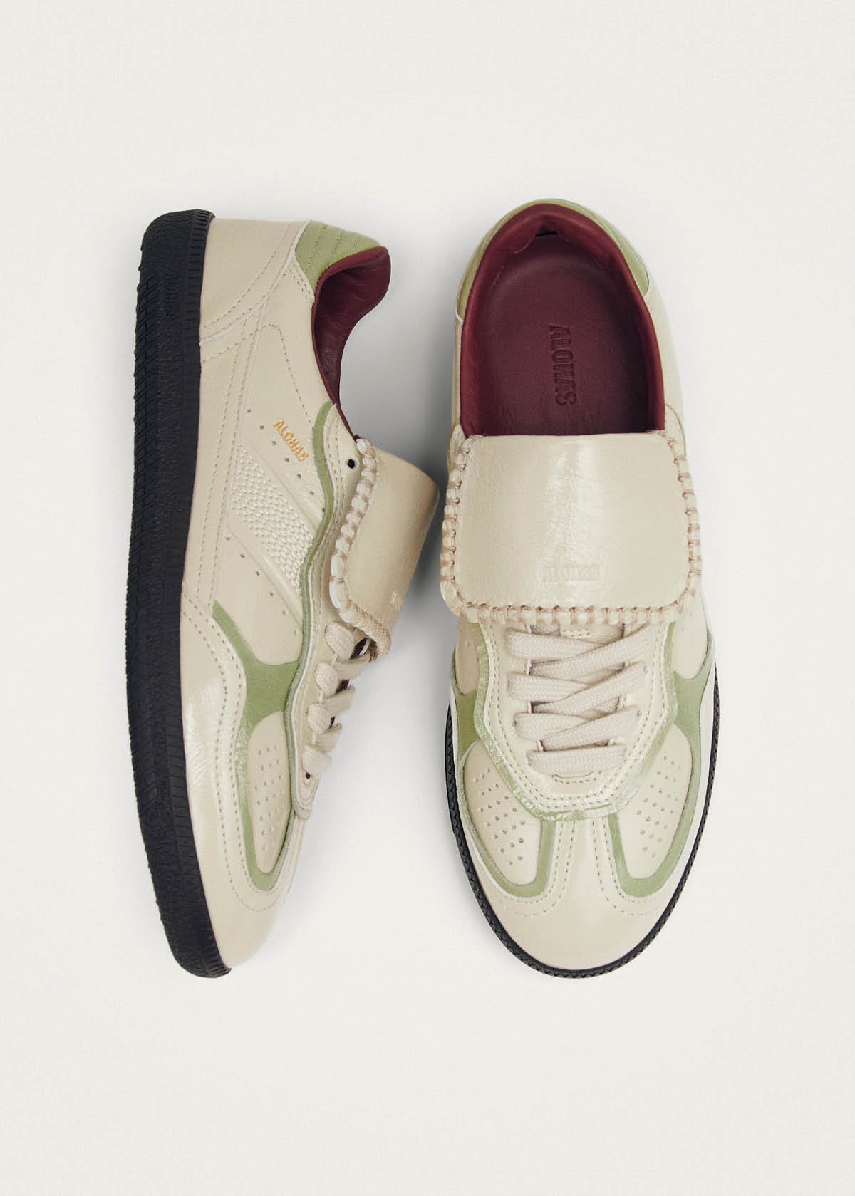 Tb.490 Club Cream Patent Leather Sneakers | ALOHAS