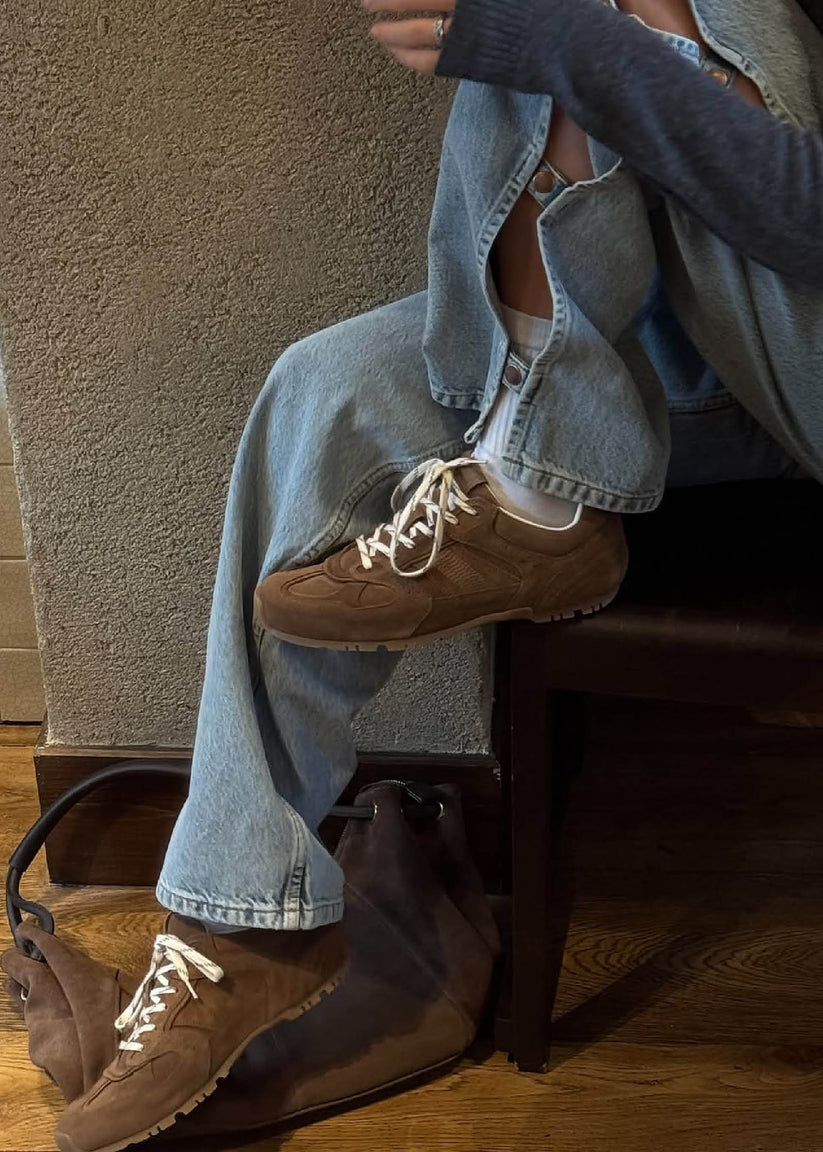 Tb.56 Suede Brown Leather Sneakers | ALOHAS