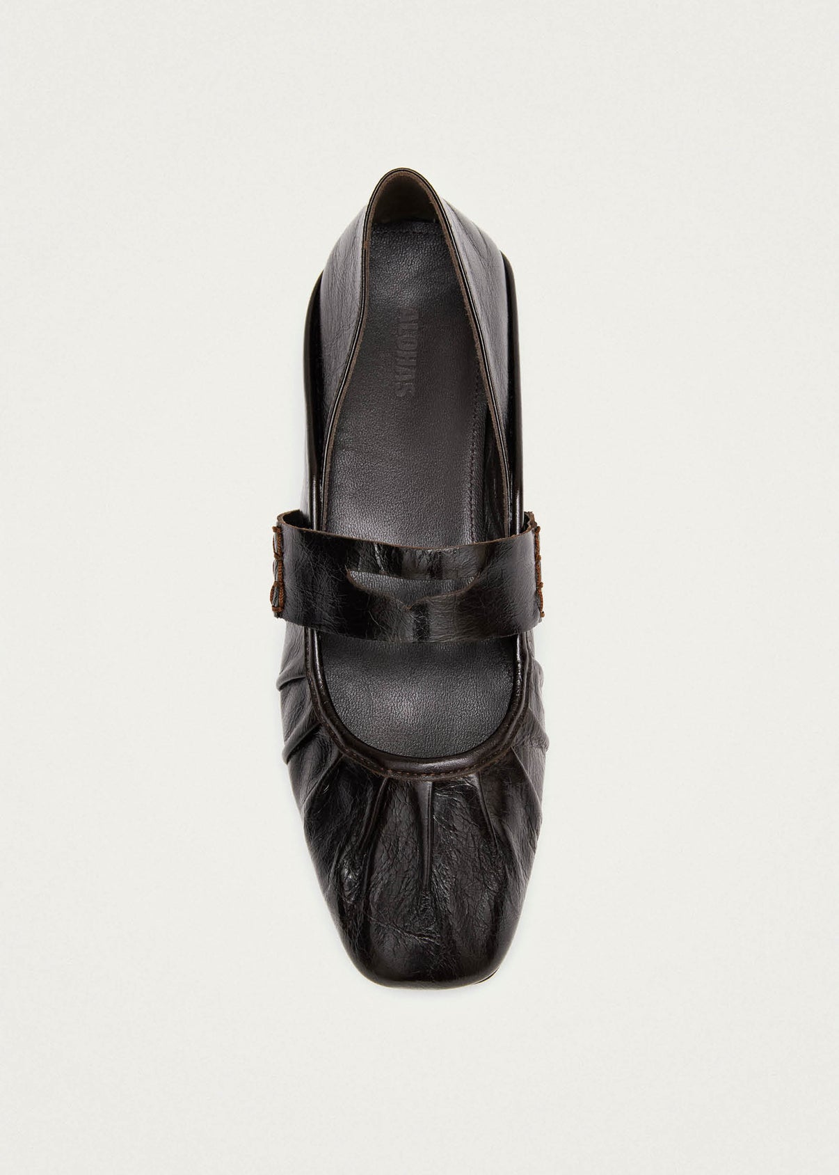 Bargo Brown Leather Ballet Flats | ALOHAS