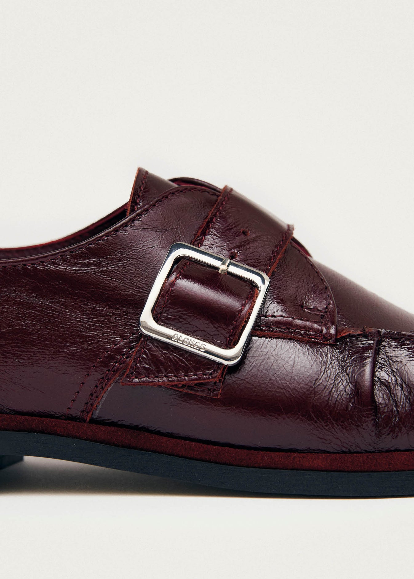Brandy Burgundy Leather Loafers | ALOHAS