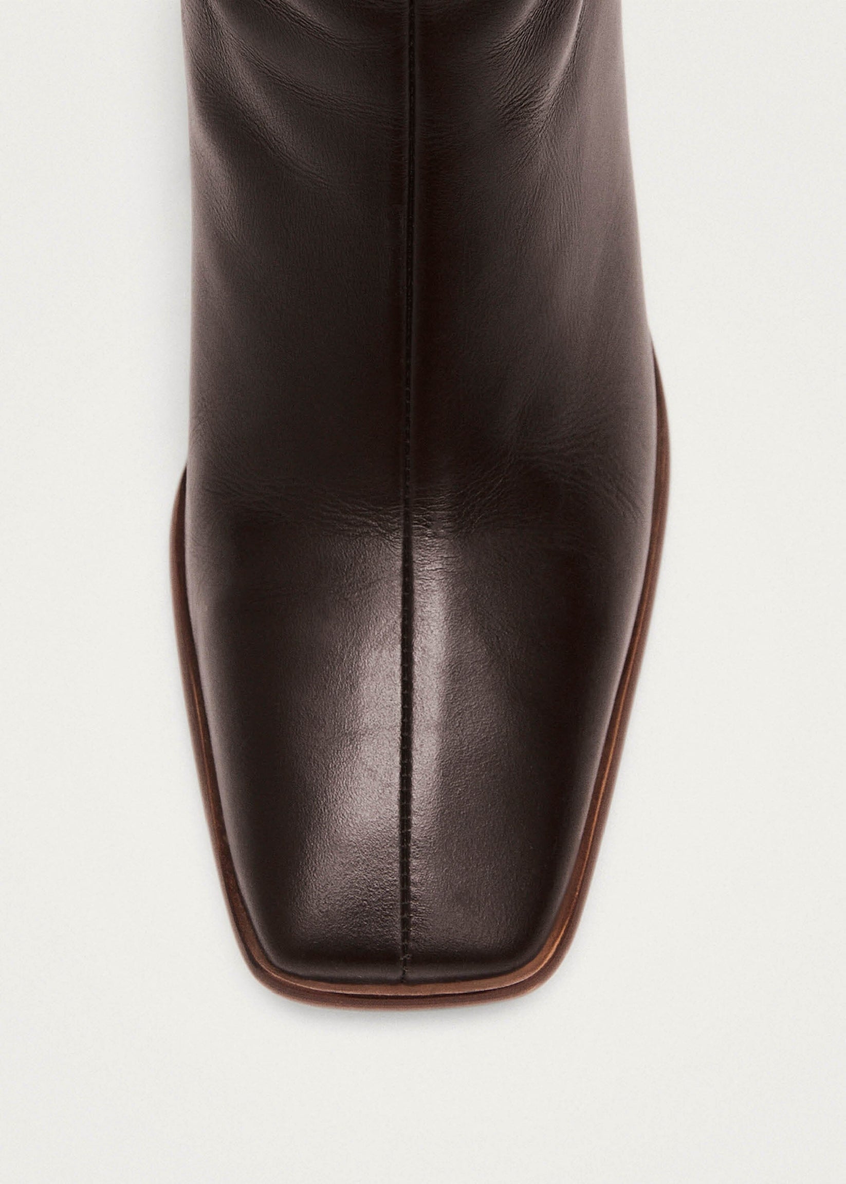 East Coffee Brown Leather Boots | ALOHAS