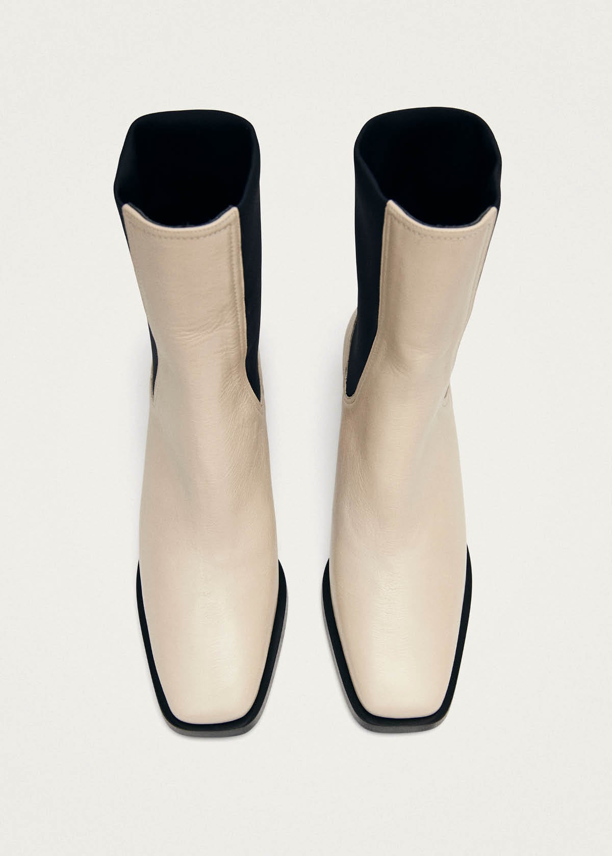 Hayes Rift Botines de Cuero Color Crema | ALOHAS