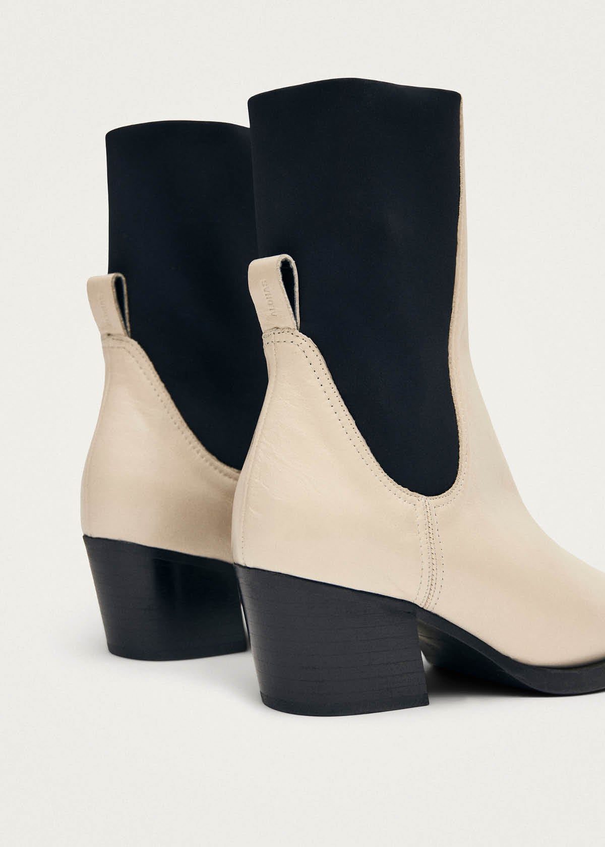 Hayes Rift Botines de Cuero Color Crema | ALOHAS