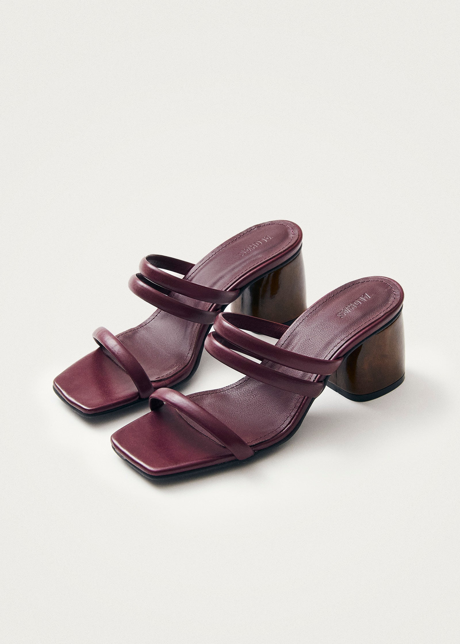 Indiana Bare Burgundy Leather Sandals | ALOHAS