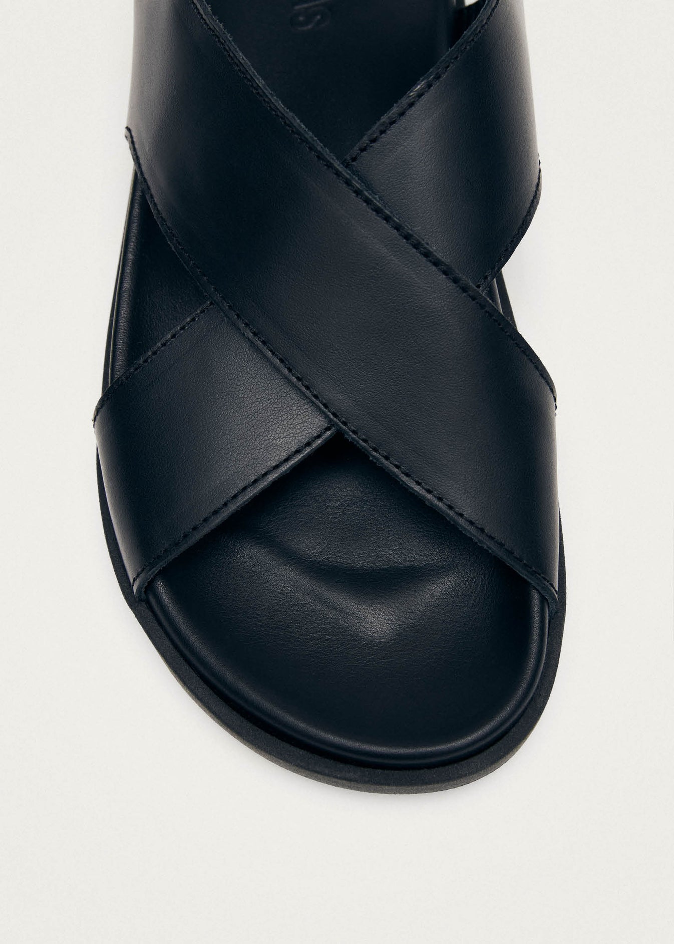 Nico Black Leather Sandals | ALOHAS