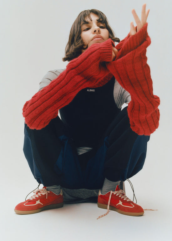 Tb.490 Rife Sheen Red Leather Sneakers | ALOHAS