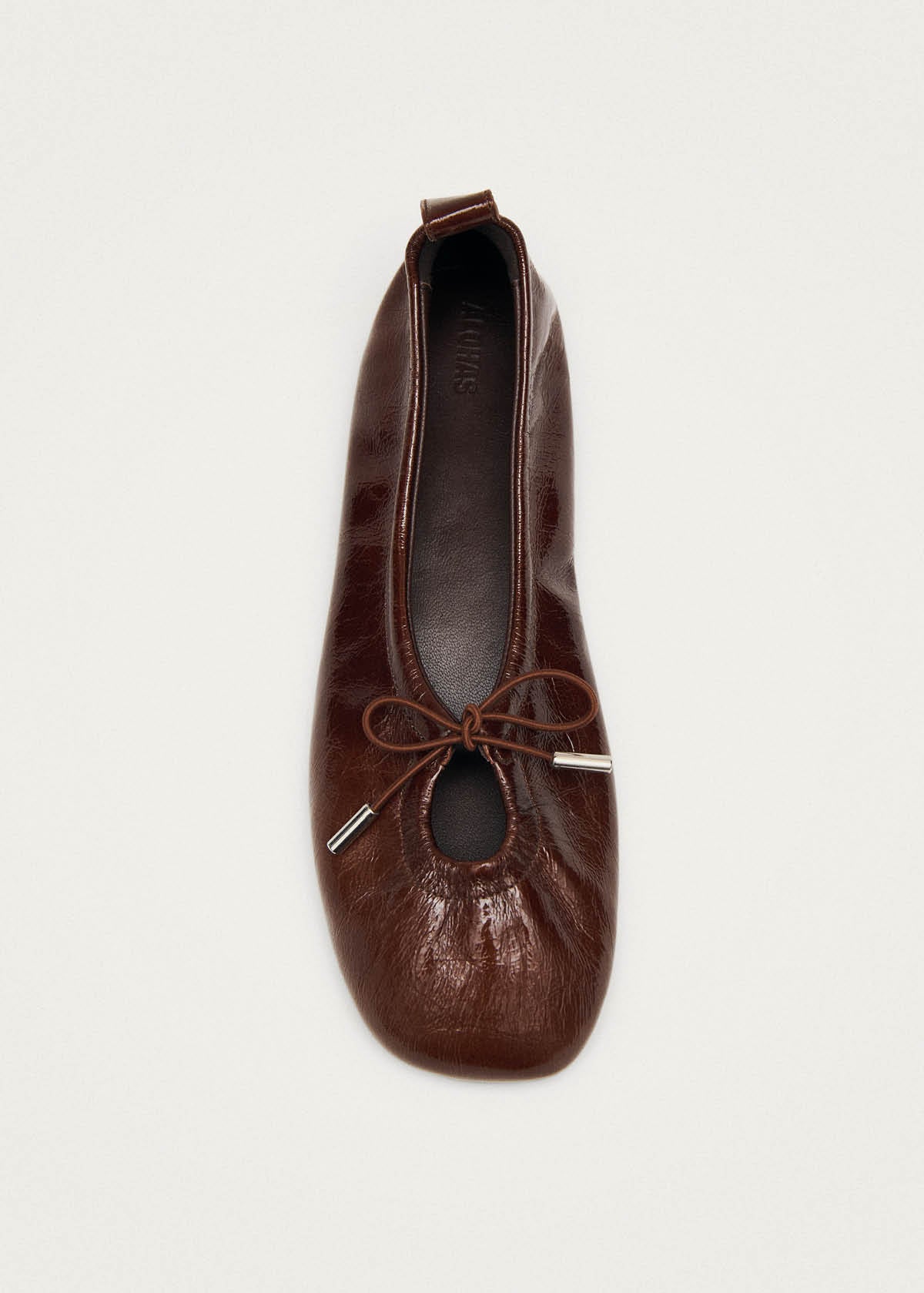 Rosalind Patent Brown Leather Ballet Flats | ALOHAS