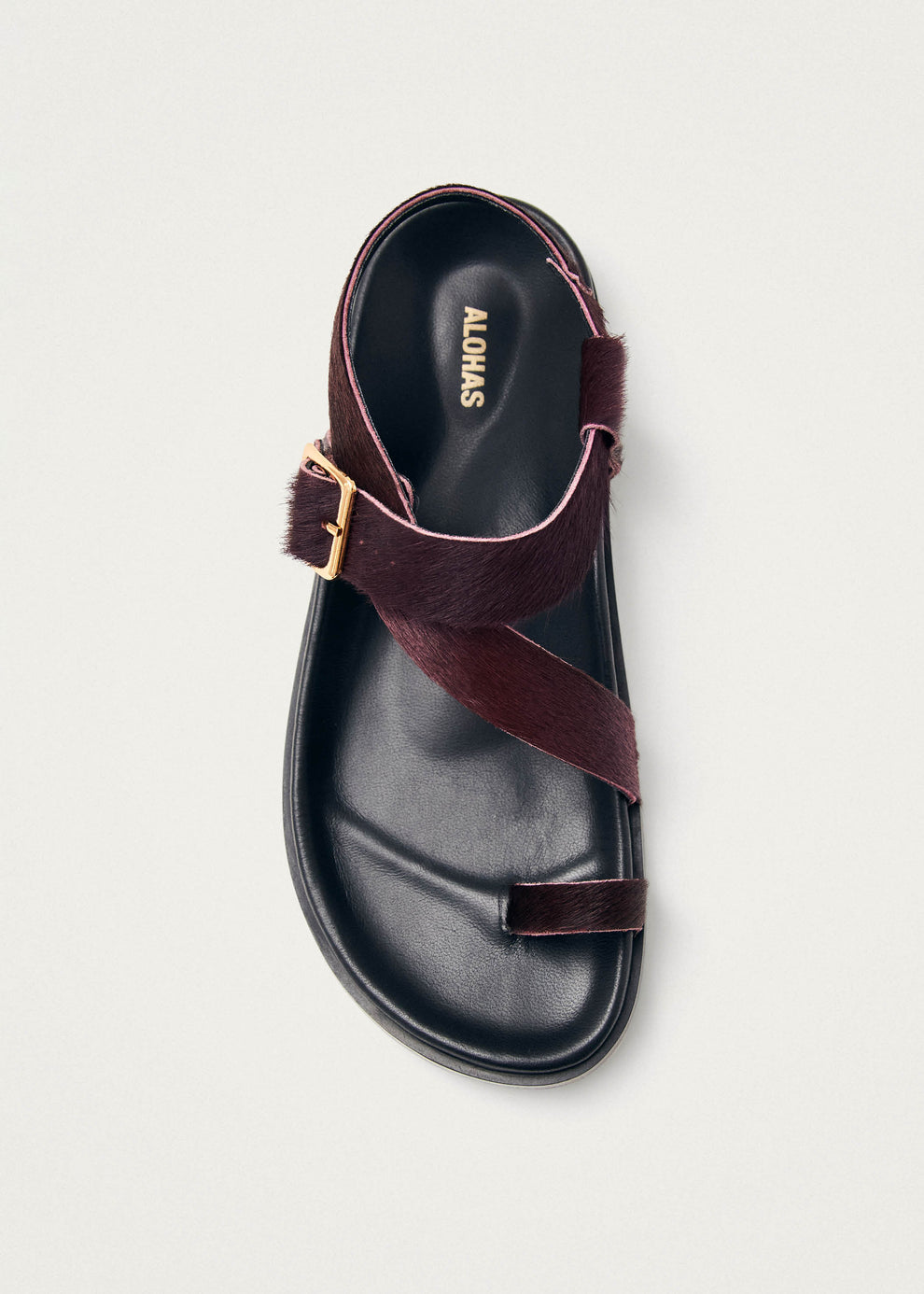 Siren Soft Burgundy Leather Sandals | ALOHAS