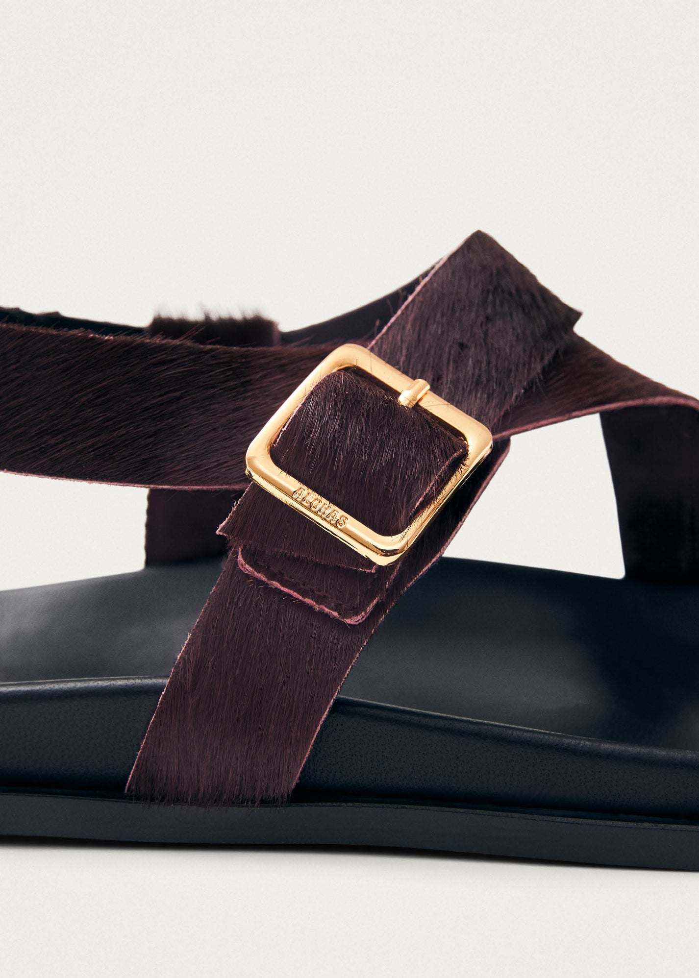 Siren Soft Burgundy Leather Sandals | ALOHAS