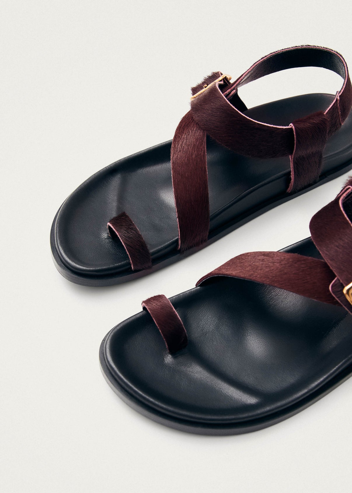 Siren Soft Burgundy Leather Sandals | ALOHAS