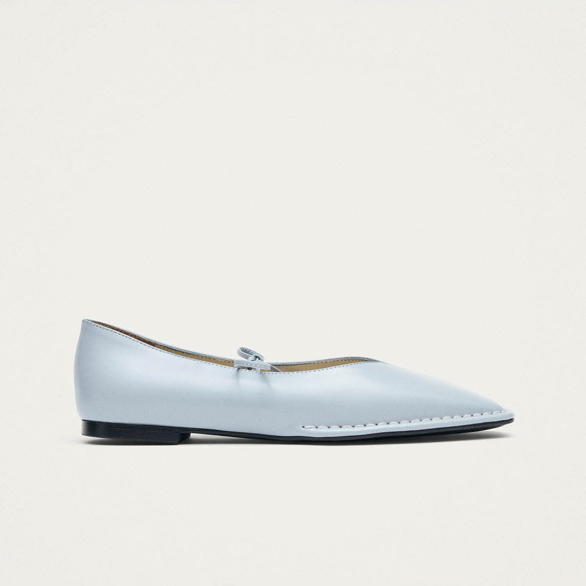 Sway Blue Leather Ballet Flats | ALOHAS
