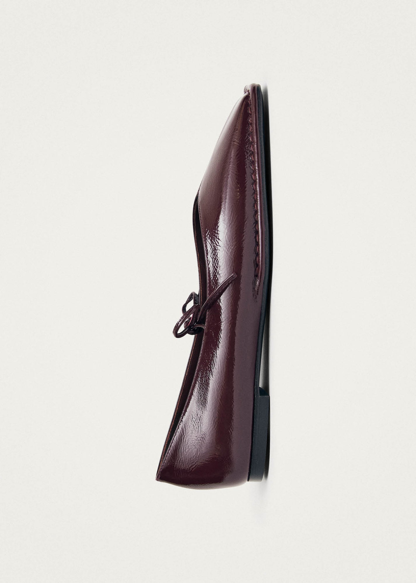Sway Burgundy Leather Ballet Flats | ALOHAS