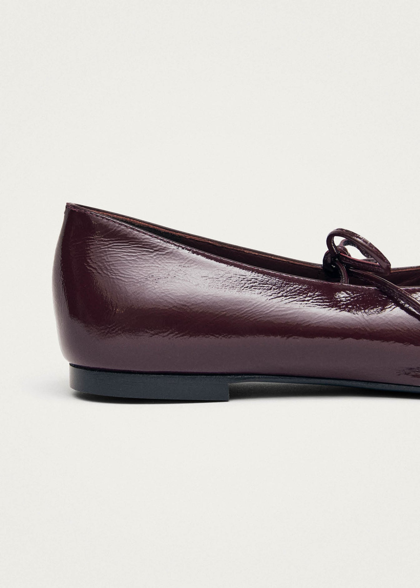 Sway Burgundy Leather Ballet Flats | ALOHAS