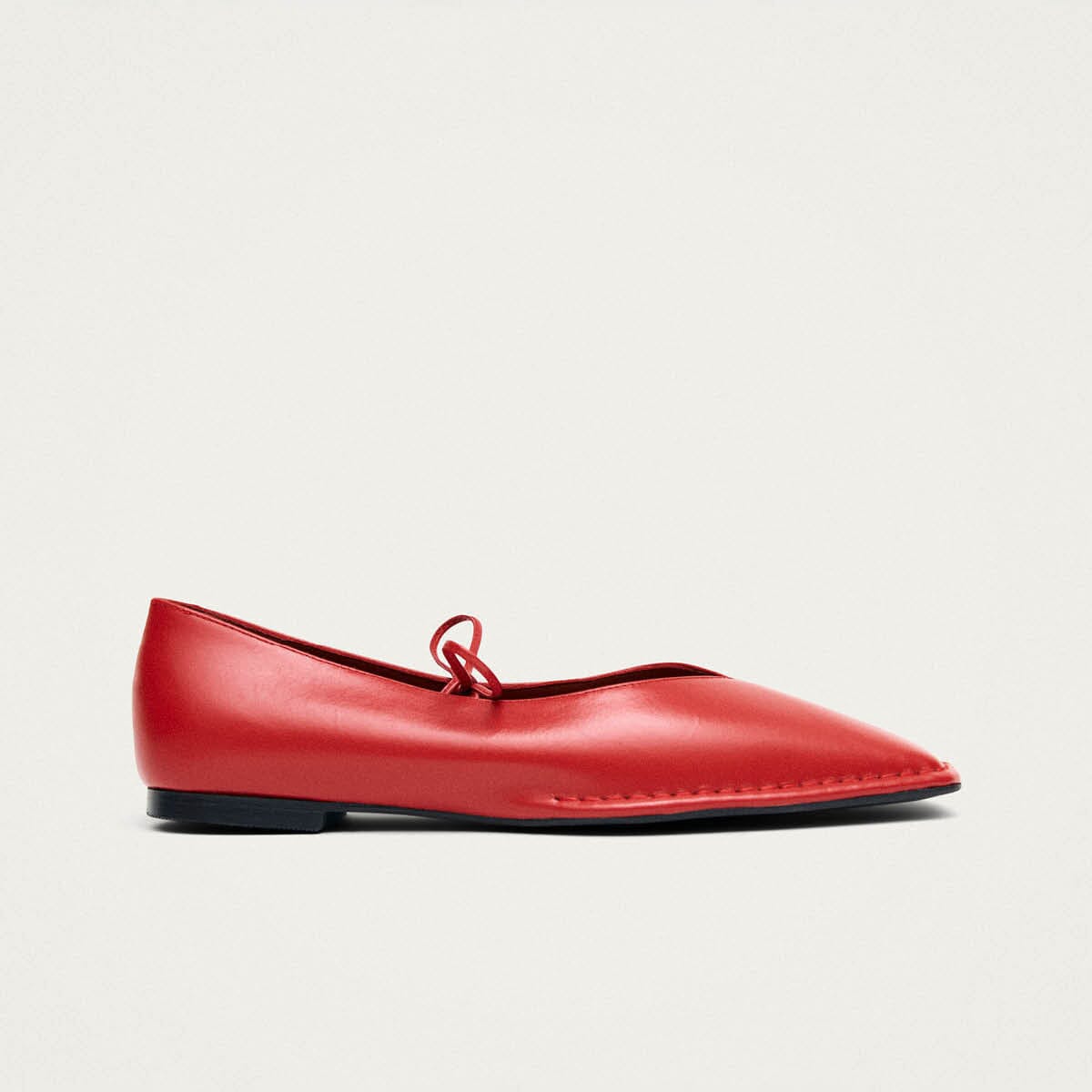 Sway Red Leather Ballet Flats | ALOHAS