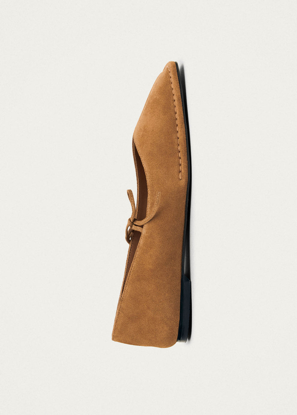 Sway Suede Tan Leather Ballet Flats | ALOHAS