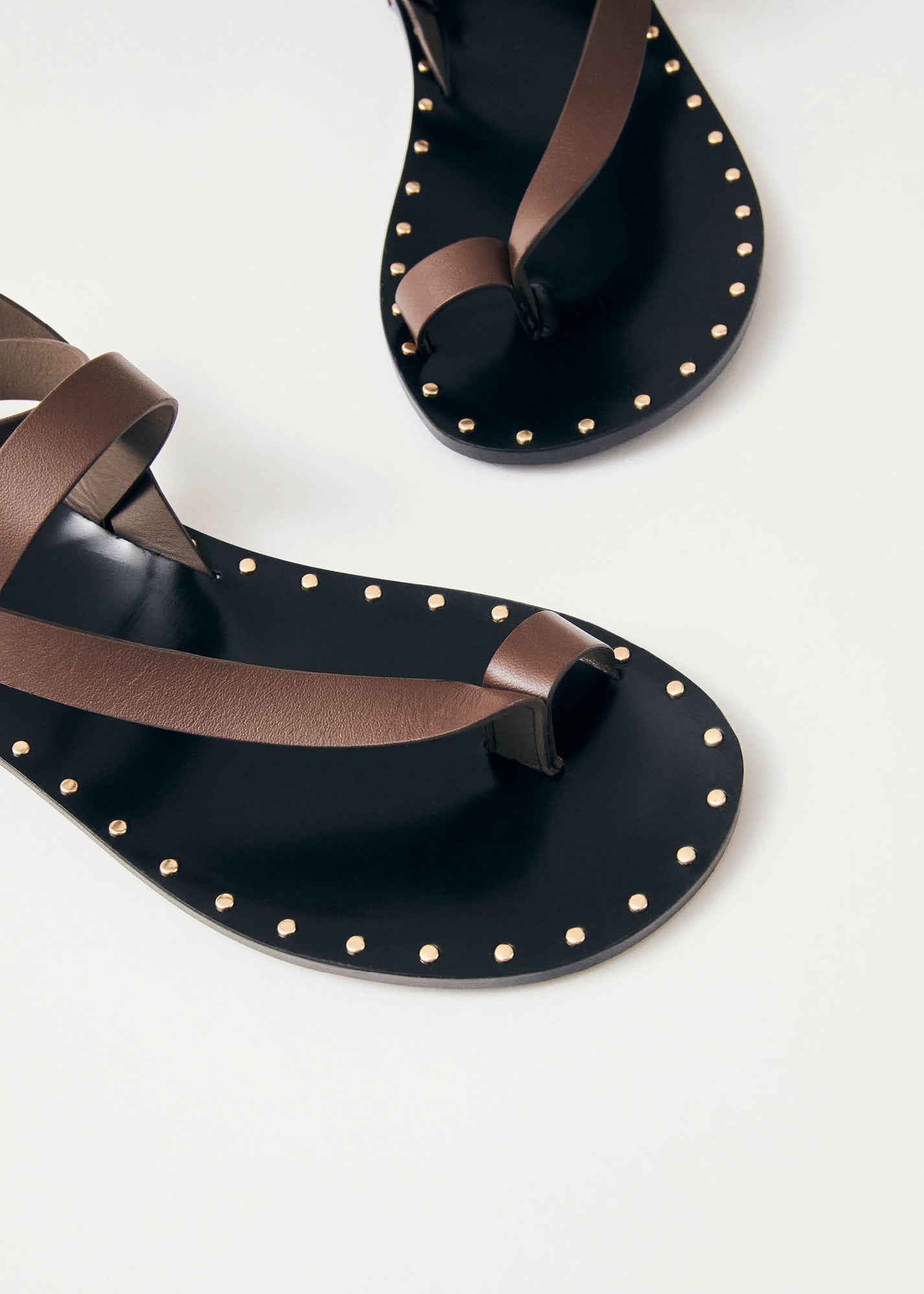Tallula Brown Leather Sandals | ALOHAS