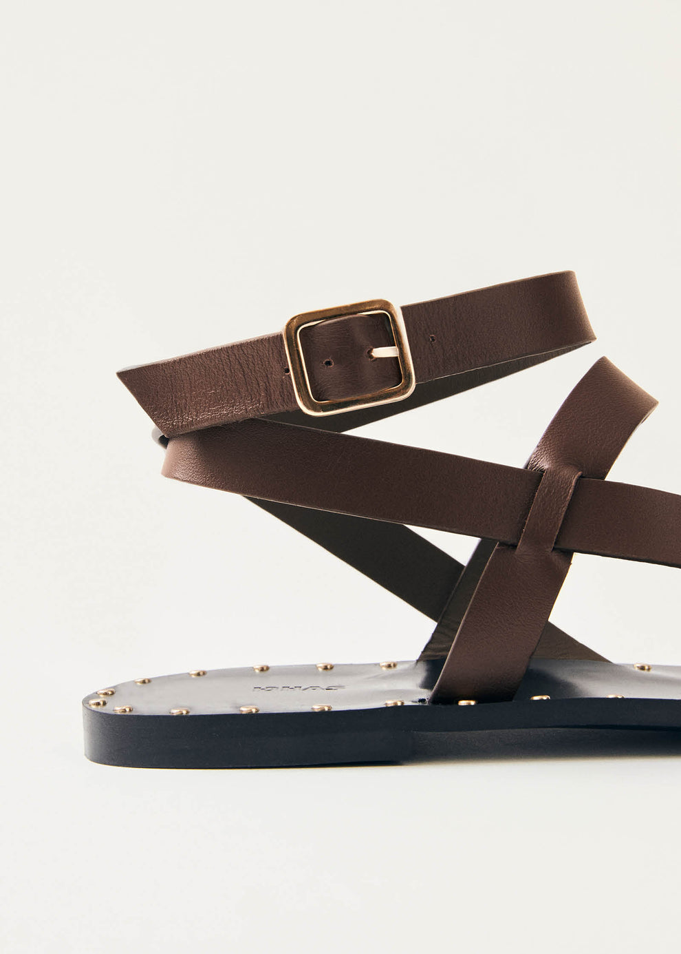 Tallula Brown Leather Sandals | ALOHAS
