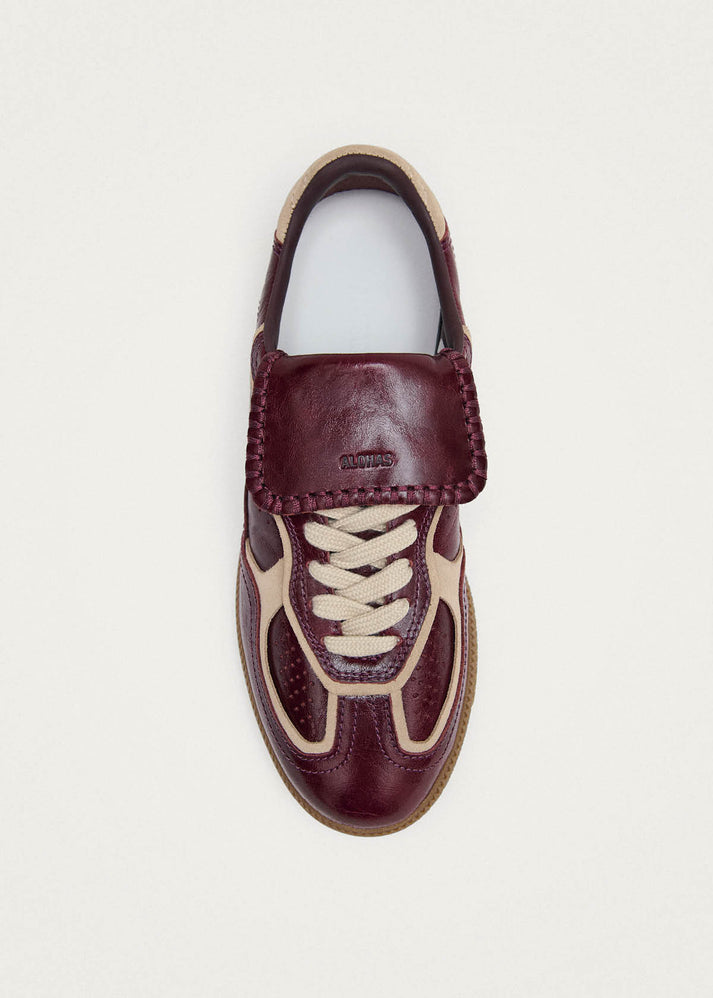 Tb.490 Club Deep Burgundy Patent Leather Sneakers | ALOHAS