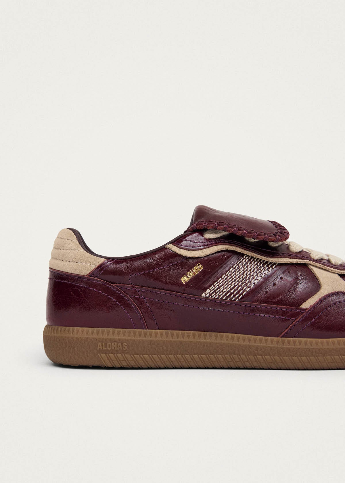 Tb.490 Club Deep Burgundy Patent Leather Sneakers | ALOHAS