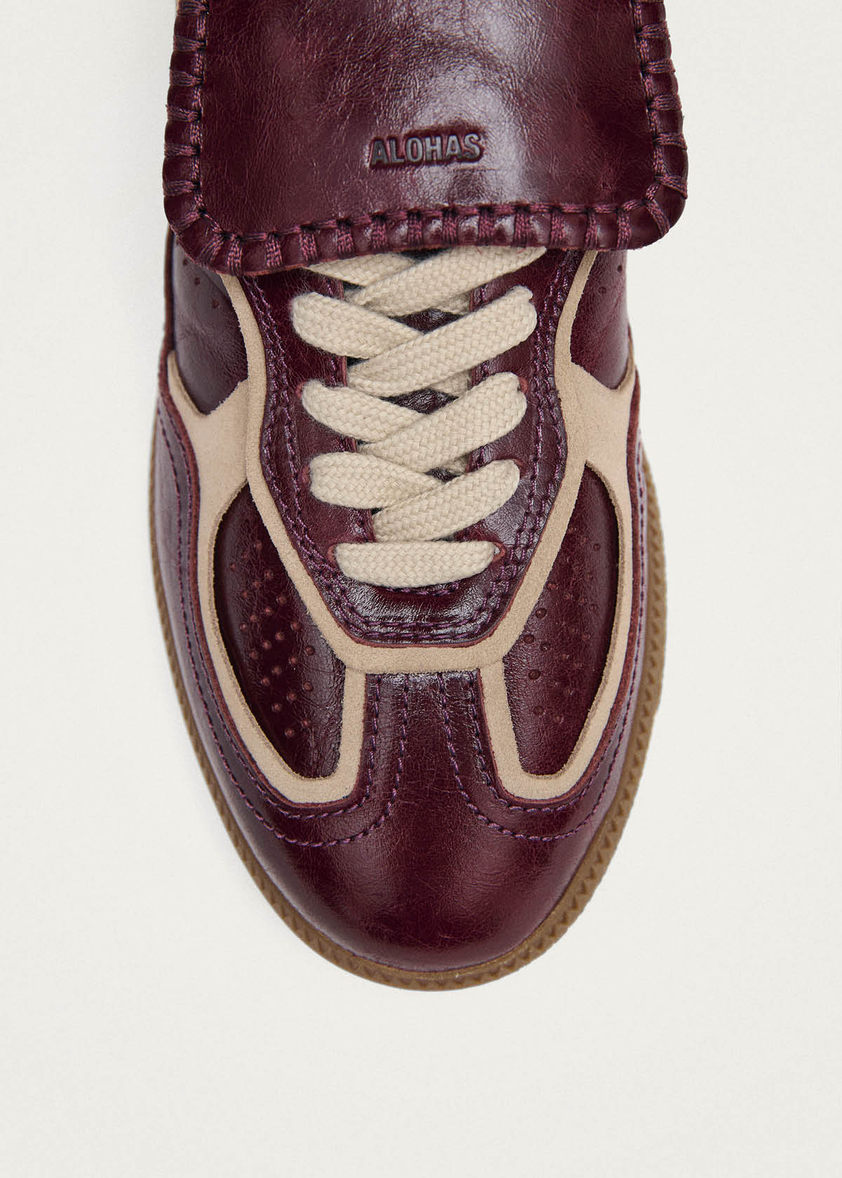 Tb.490 Club Deep Burgundy Patent Leather Sneakers | ALOHAS