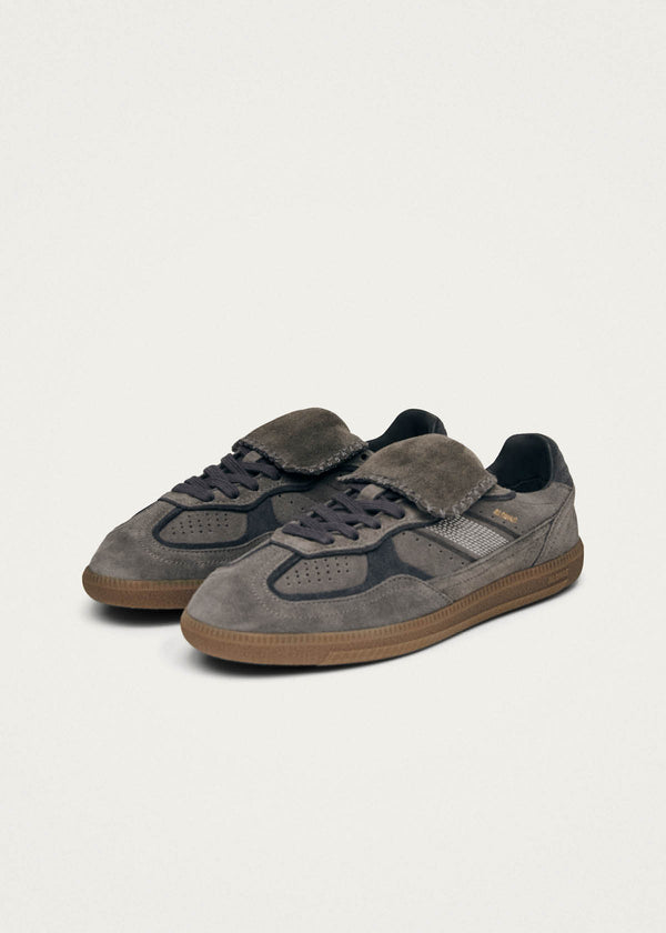 Tb.490 Club Suede Dark Grey Leather Sneakers | ALOHAS