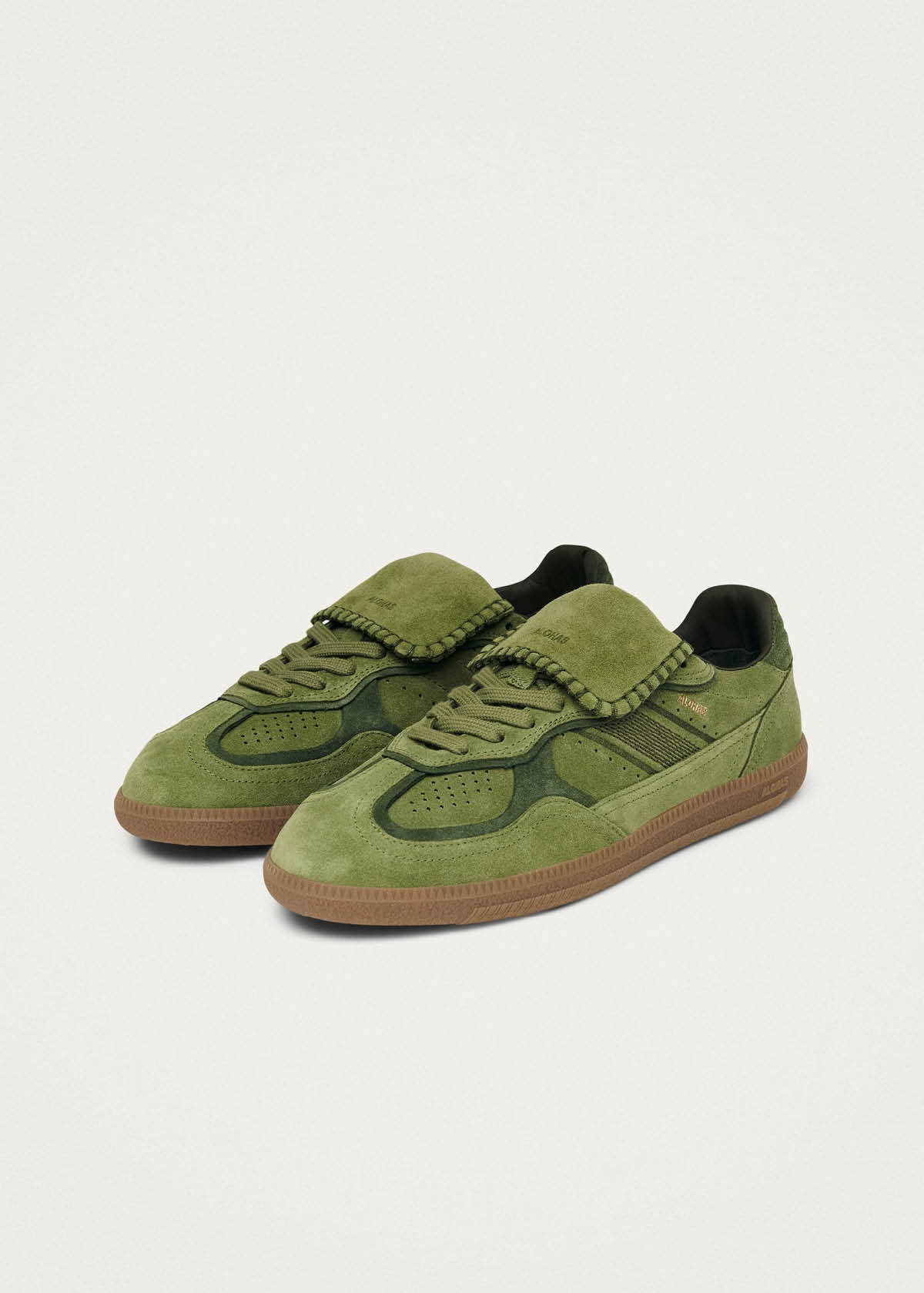 Tb.490 Club Suede Green Leather Sneakers | ALOHAS