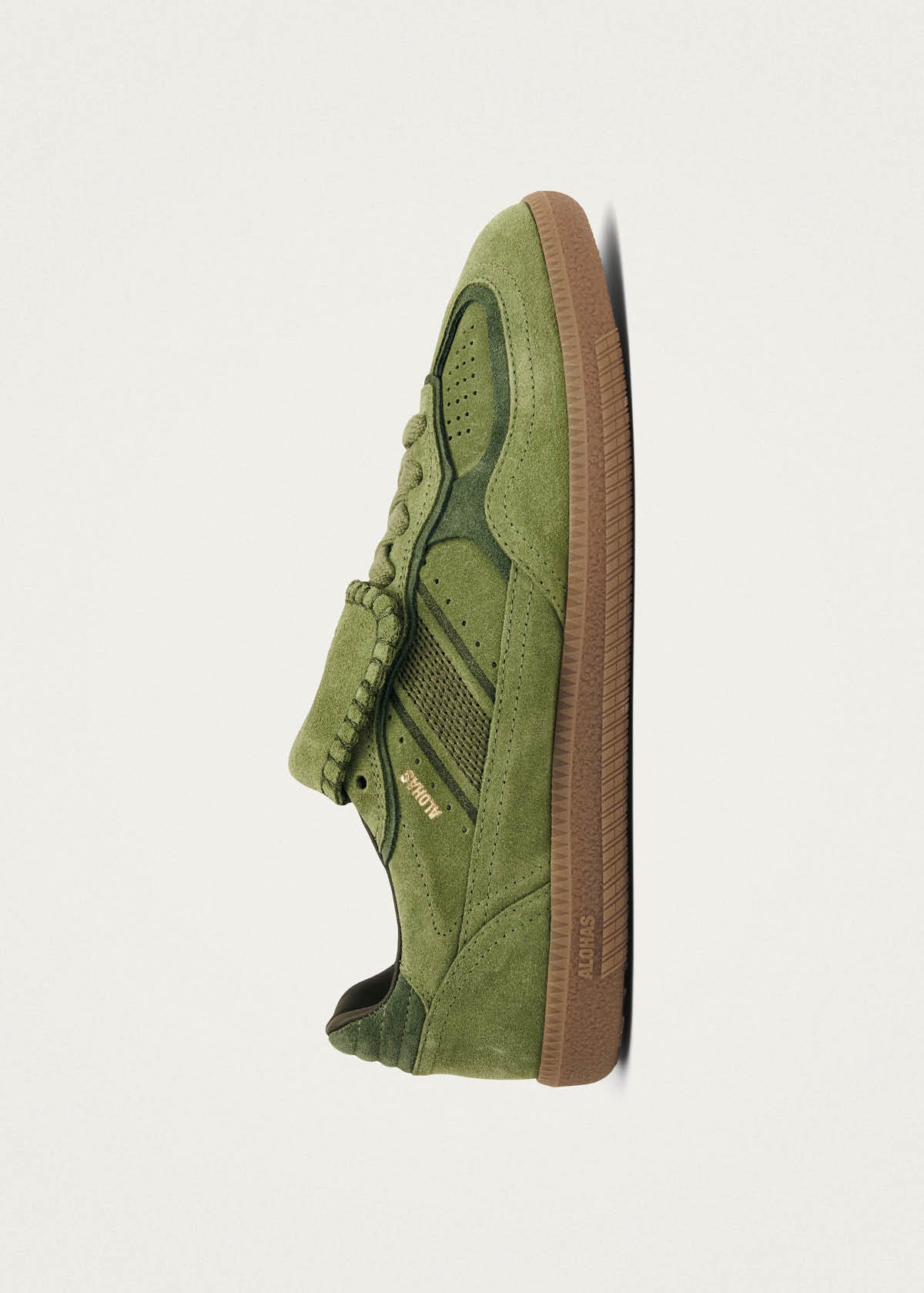 Tb.490 Club Suede Green Leather Sneakers | ALOHAS
