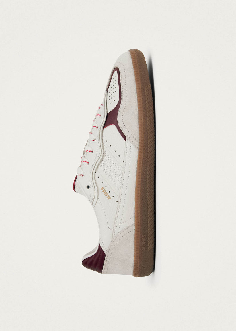 Tb.490 Rife Grain White Burgundy Leather Sneakers | ALOHAS